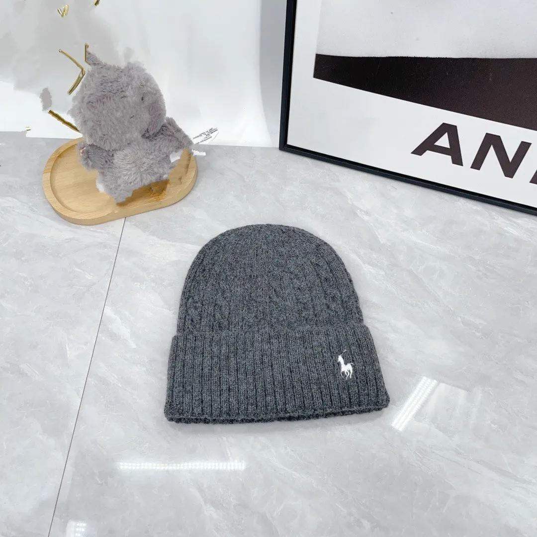 Wool hat and scarf set unisex two-piece winter design yarn-dyed wool ...