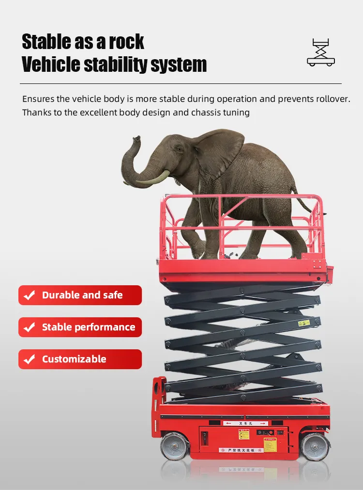 Rough Terrain Mobile Elevating Work Platform with All-Wheel Drive and ...