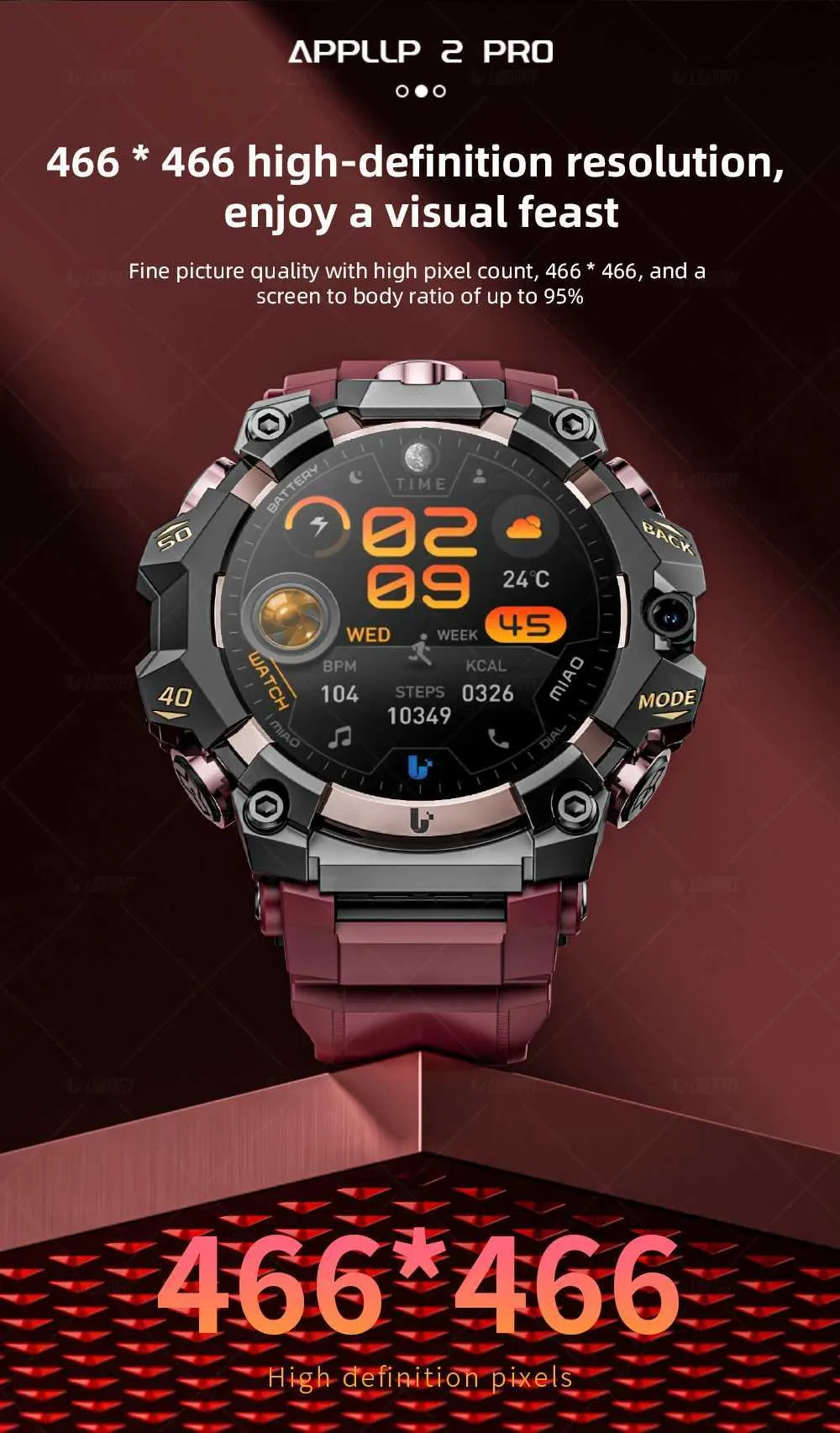 4G/5G Android Smartwatch with 800W Dual Cameras, GPS, WiFi, NFC, Play ...
