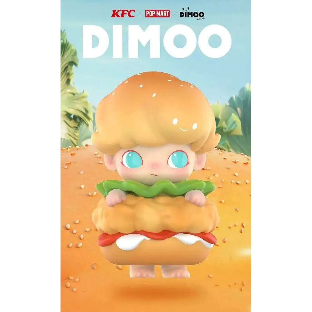 2025 Genuine POP MART DIMOO KFC Joint Series Blind Toys Kawaii Anime ...
