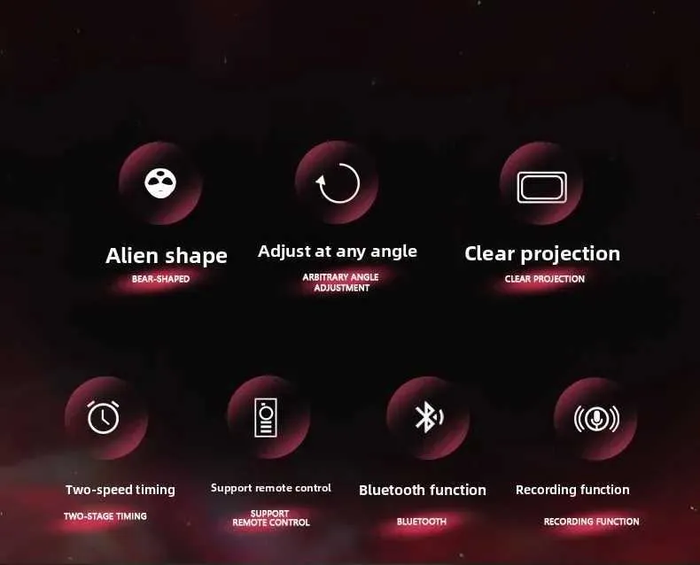 USB Powered Alien Galaxy Projector Light LED Laser Star Night Light ...