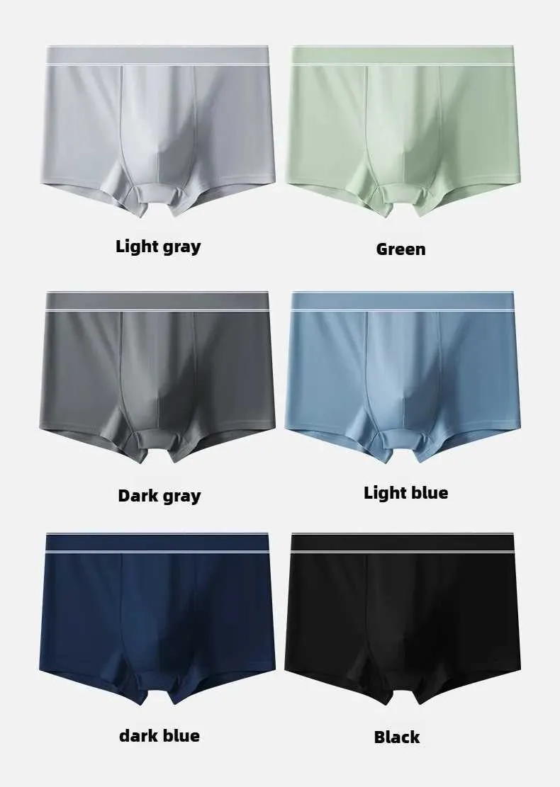 Mens Boxer Briefs 100% Cotton Breathable Knit Solid Pattern Underwear ...