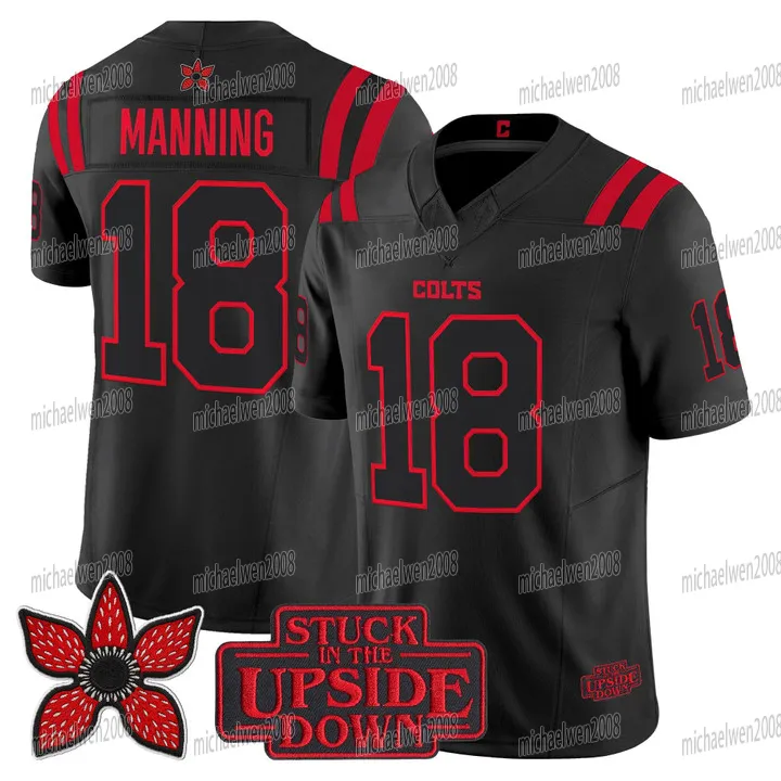 Coltss Stranger Things Football Jersey Eleven Peyton Manning Daniel ...