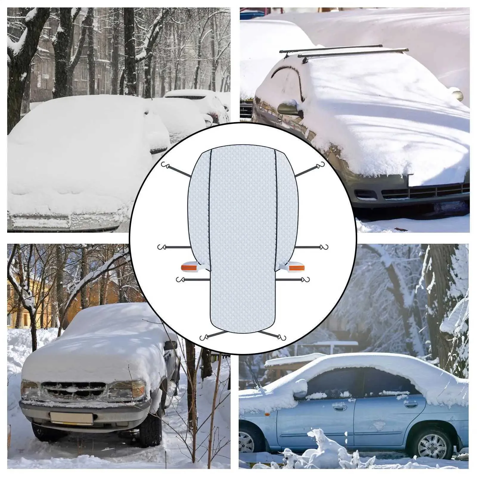 Winter Full Coverage Shield Half-Length Car Cover for Dodge Trucks and ...