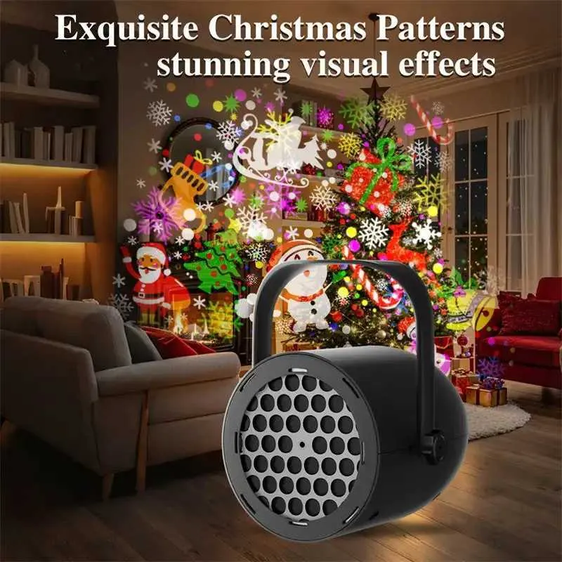 16-Pattern USB Christmas Projector Light with High Brightness LED ...