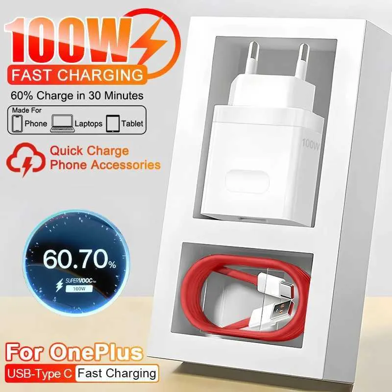 100W USB Type C Fast Charger with GaN for OnePlus 13 12 11 10 Ace 5 Pro ...