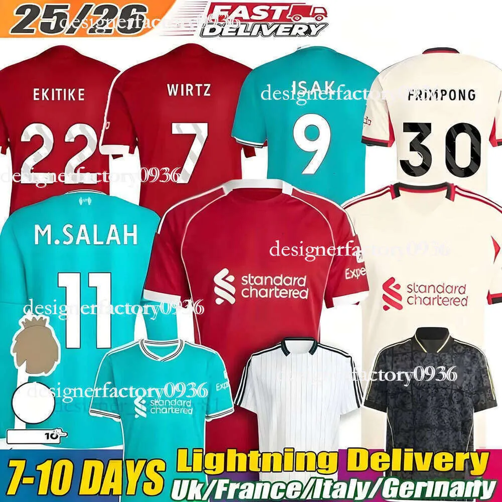 Soccer Jerseys Kids Kits Mohamed Salah, Isak, Wirtz, Ekitike ...