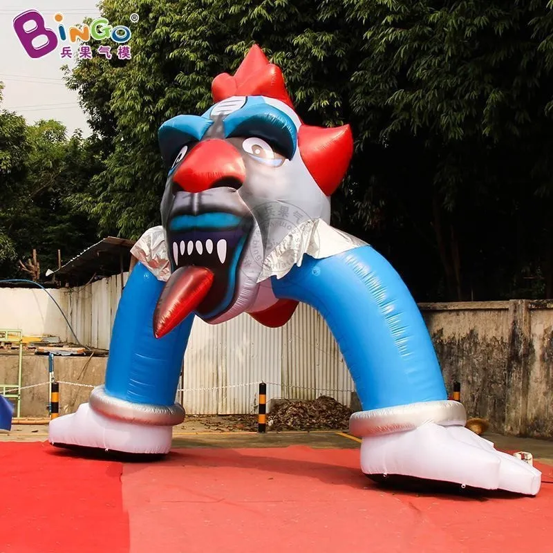 Horrible Giant Airblown Inflatable Halloween Arch Clown Face Ghost ...