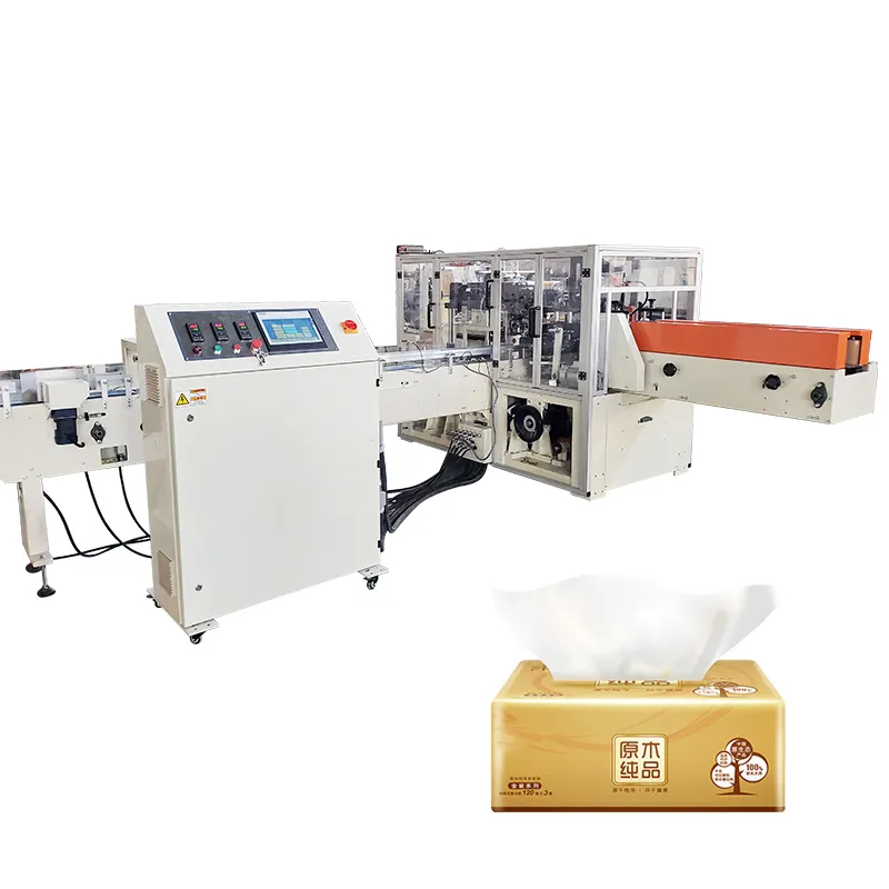 Automatic 3D Tissue Paper Packing Machine with Electric Cold & Hot ...