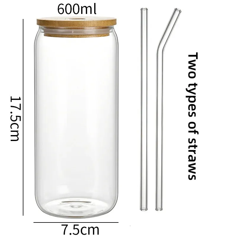 High Borosilicate Glass Water Cup 7.5 oz Reusable Drinking Cups Round ...