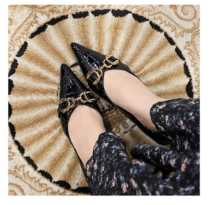 Designer High Heels for Women with Coarse Heel and Thick Bottom, Floral ...