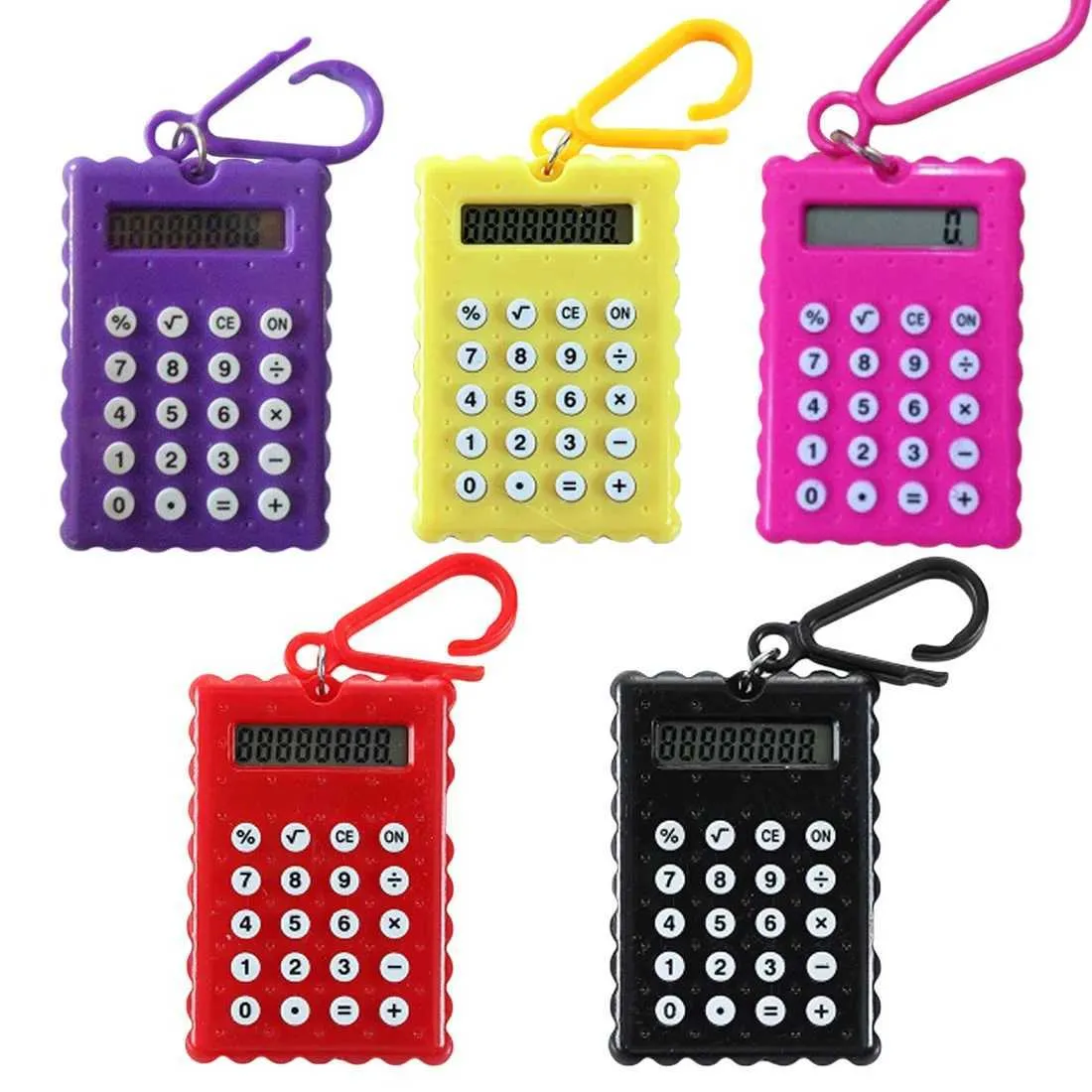 Mini Electronic Calculator Small Plastic Candy Color Portable ...