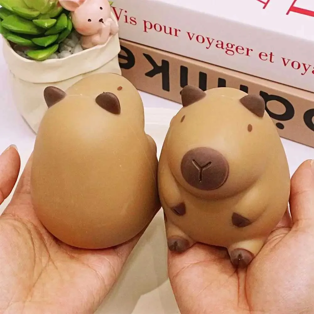 Capybara Slow Rebound Squeeze Squishy Toys Kawaii Brown Cartoon Squishy ...
