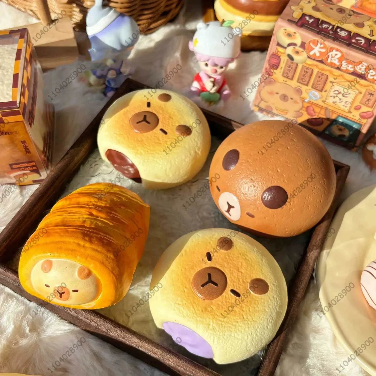 Capybara Bakery Slow Rising Squishy Capybara Toy Bread Pastry Cake ...