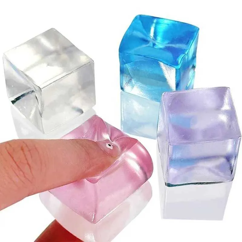 5/Ice Cube Shaped Wooden Fidget Toy Sensory Stress Relief Balls for ...
