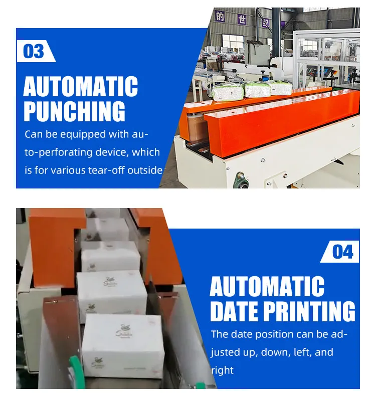 3D Tissue Paper Packing Machine Electric Cold and Hot Pressing 380V ...