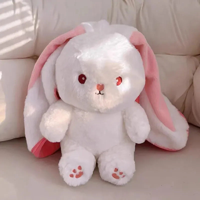 18-25cm Strawberry Rabbit Plush Toy Creative Fruit Transform Baby ...
