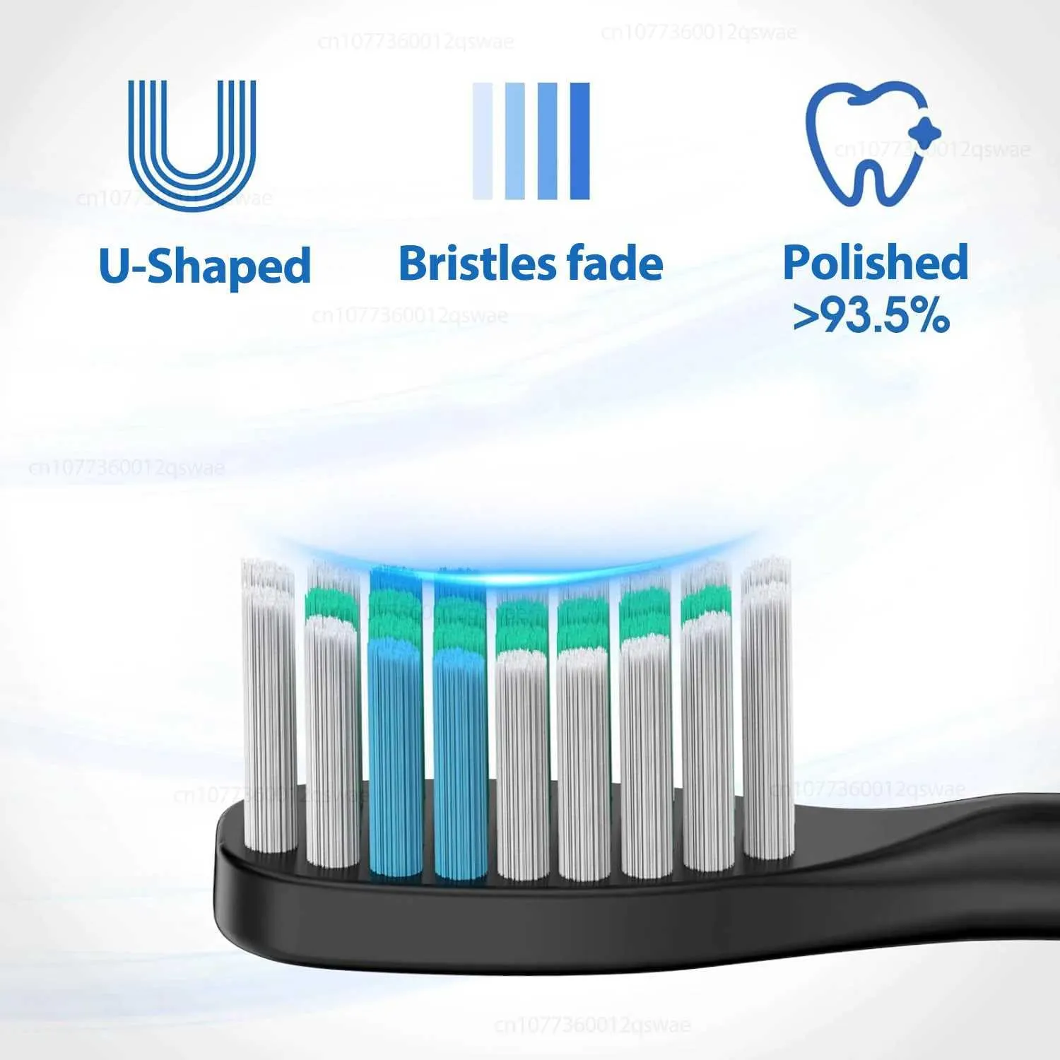 Sonic Electric Toothbrush for Adults 6 Modes Rechargeable with 8 Brush ...