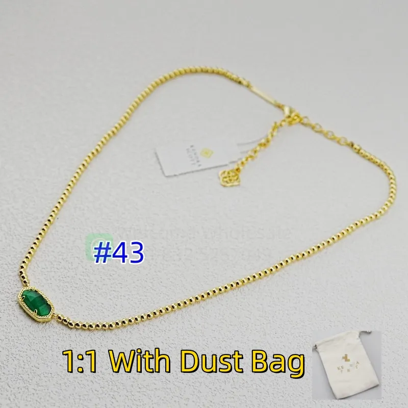 KS Jewelry Gold Diamond Stone Kendraly Oval Pendant Necklace 18K Gold ...