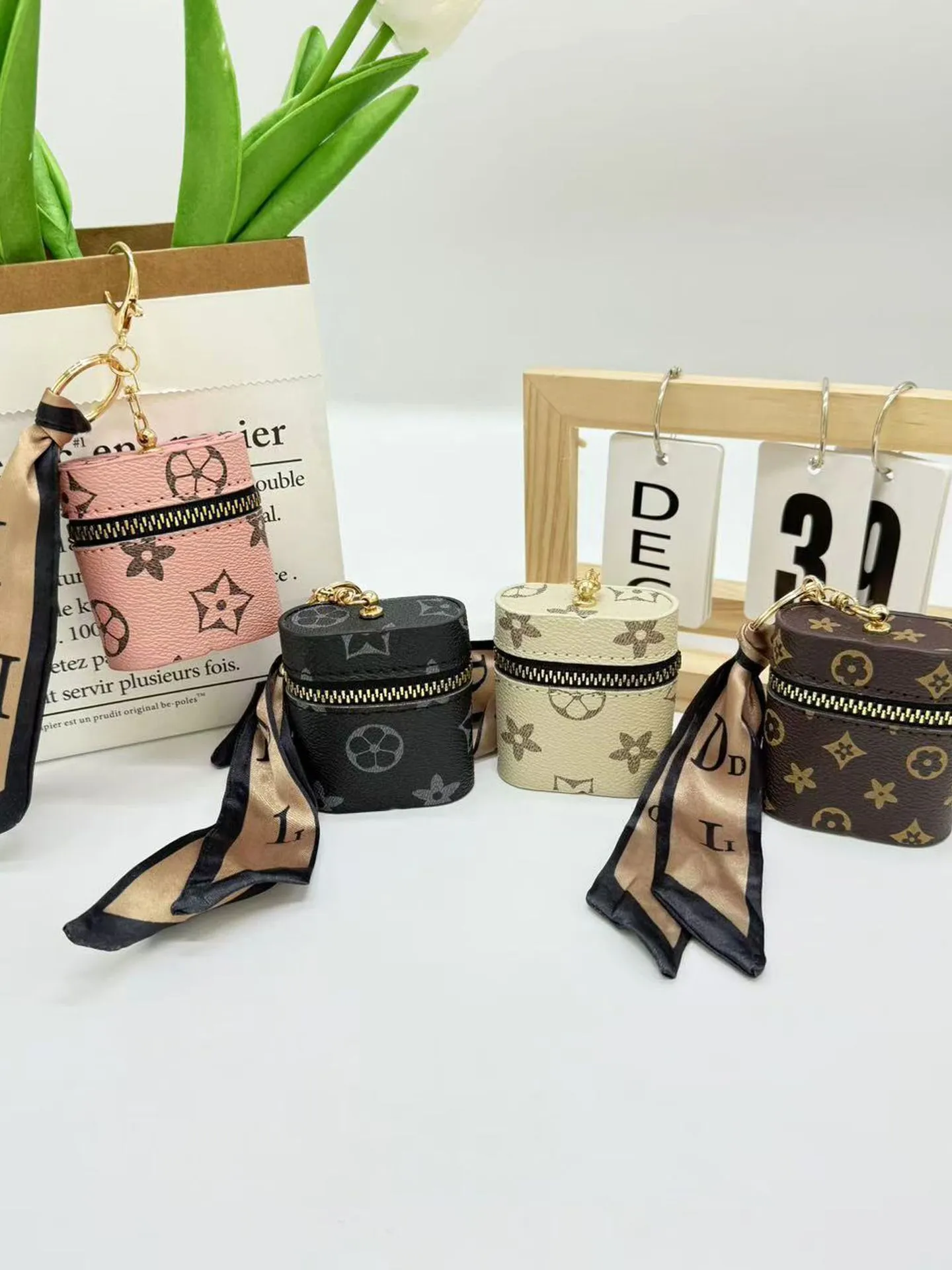 Mini Earphone Case Small Purse and Key Case with Zipper Closure and ...