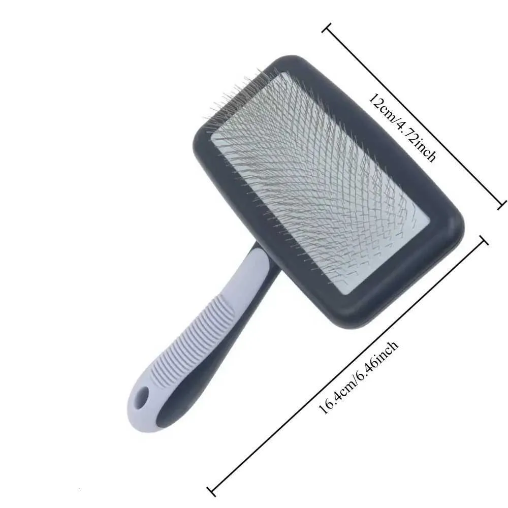 Metal Pet Grooming Comb with 135 Angled Pins for Fluffy Cats and Dogs ...