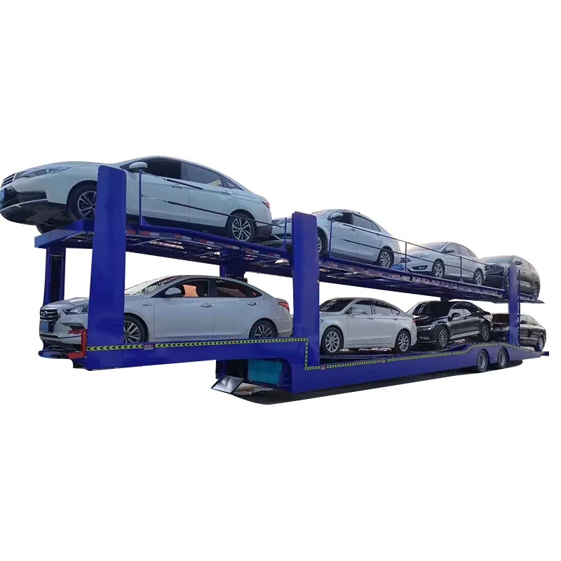 Double Decker Car Transport Truck Heavy Duty Vehicle Carrier Trailer ...