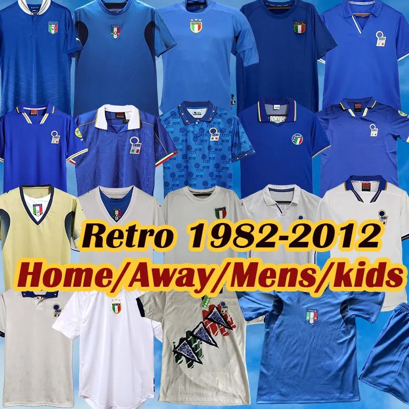 Italy Soccer Jersey Retro 1982 2006 Home Football Kit... From ...