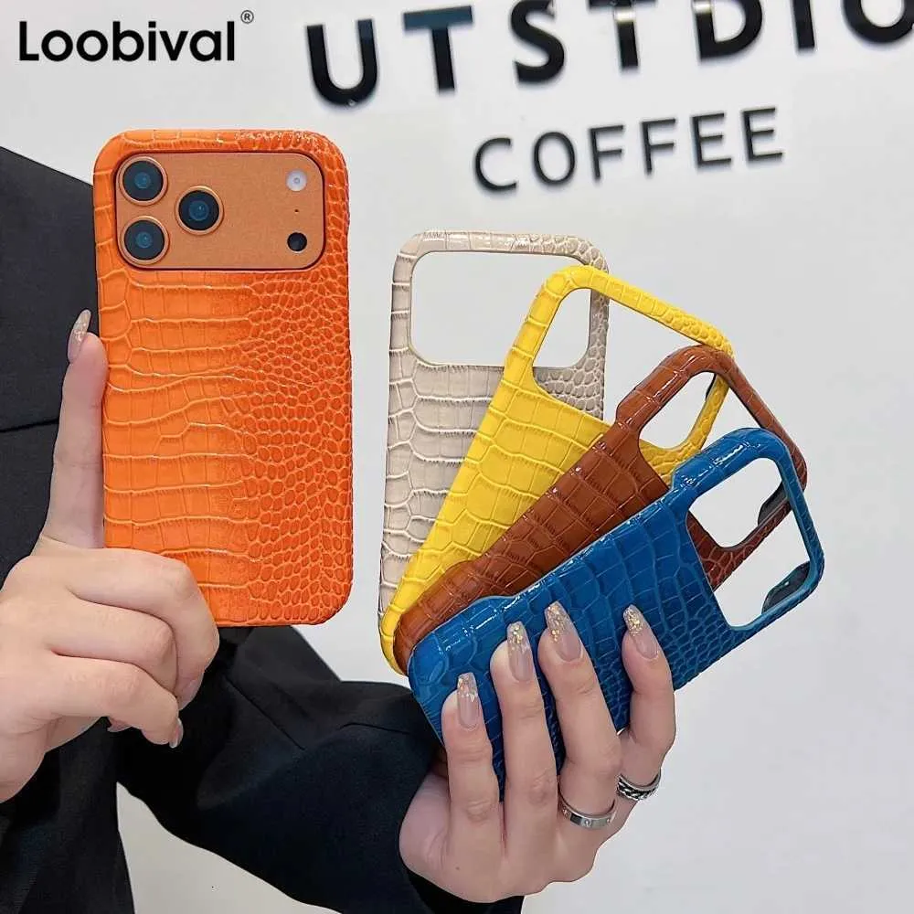 Crocodile Pattern PU Leather Shock-Proof Case for iPhone 11 to 17 Plus ...