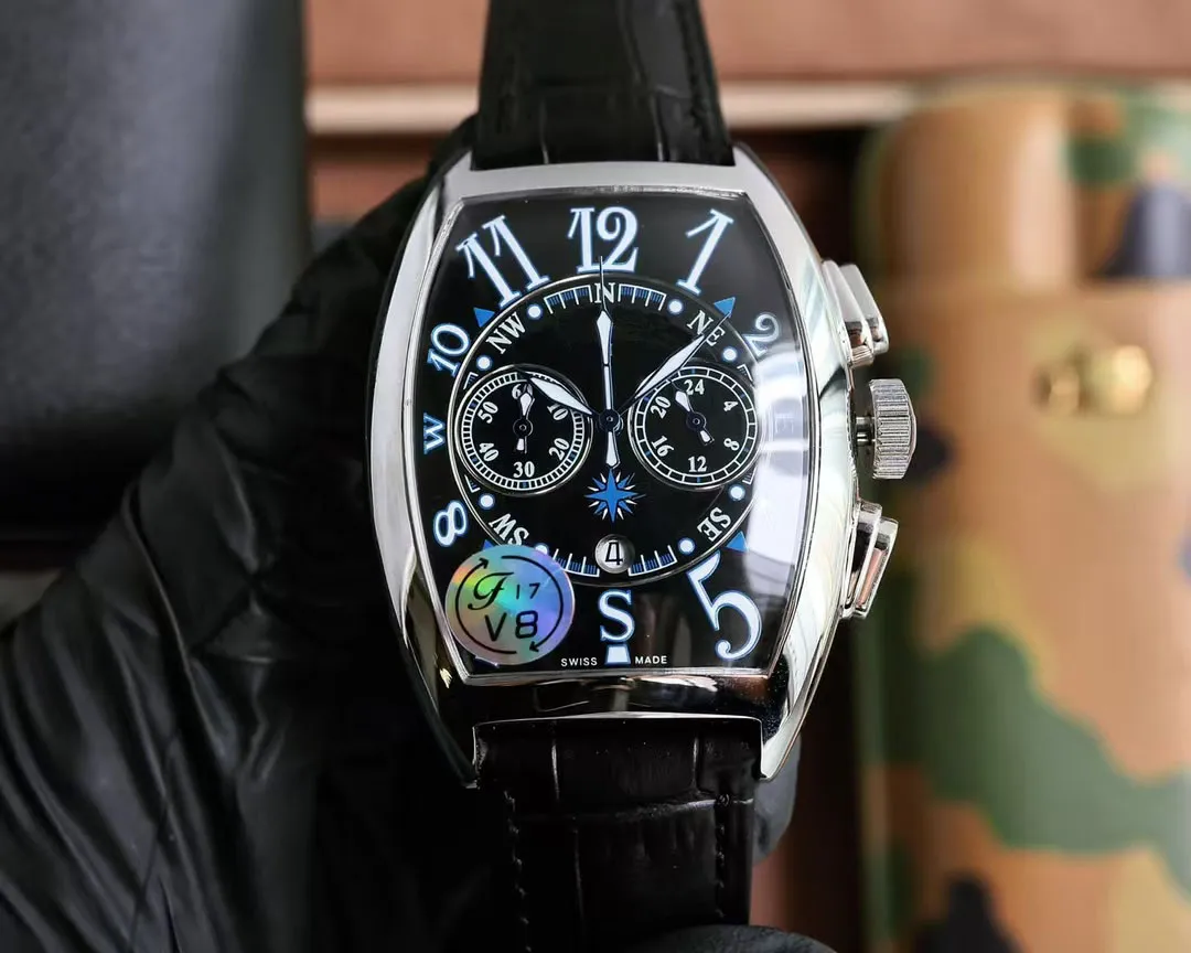 Chic Mens Analog Watches Durable Metal Frame With Suede Like Strap For ...