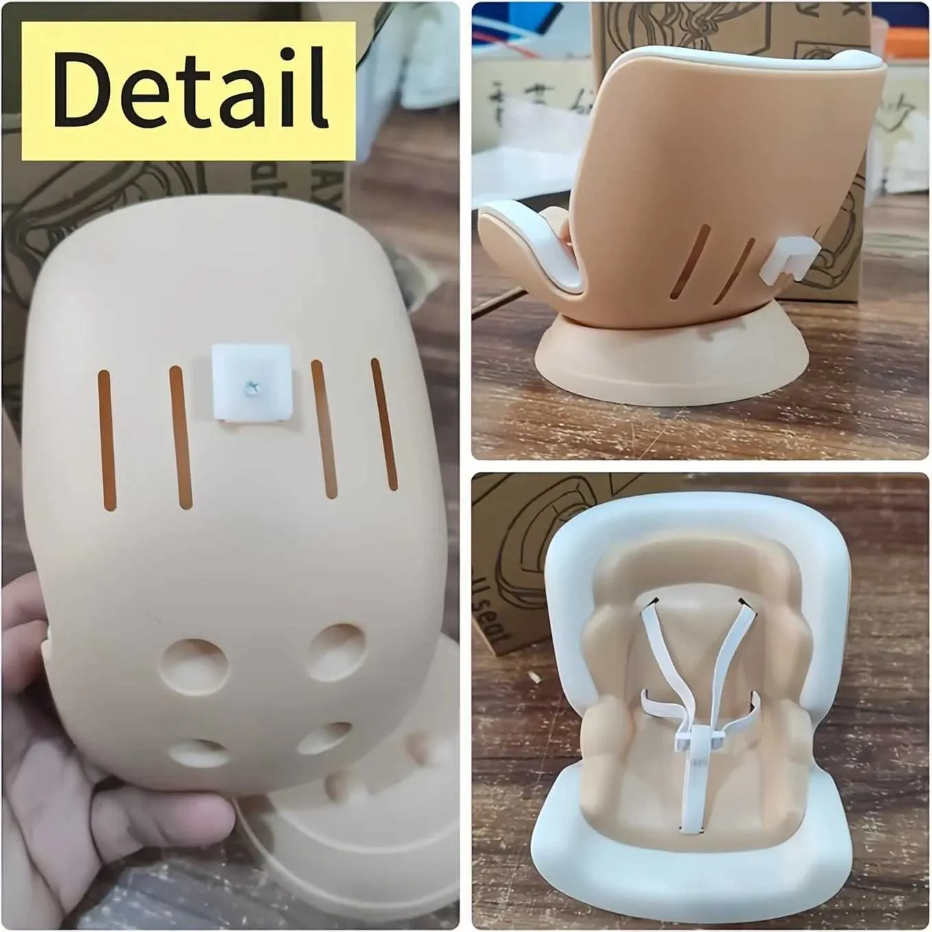 Mini Doll Car Seat for Labubu 15 to 17 cm with Air Vent Clip Pink Car ...