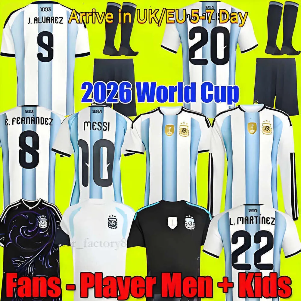 GARNACHO Argentina Soccer Jerseys 2026 World Cup Long Sleeve Football ...