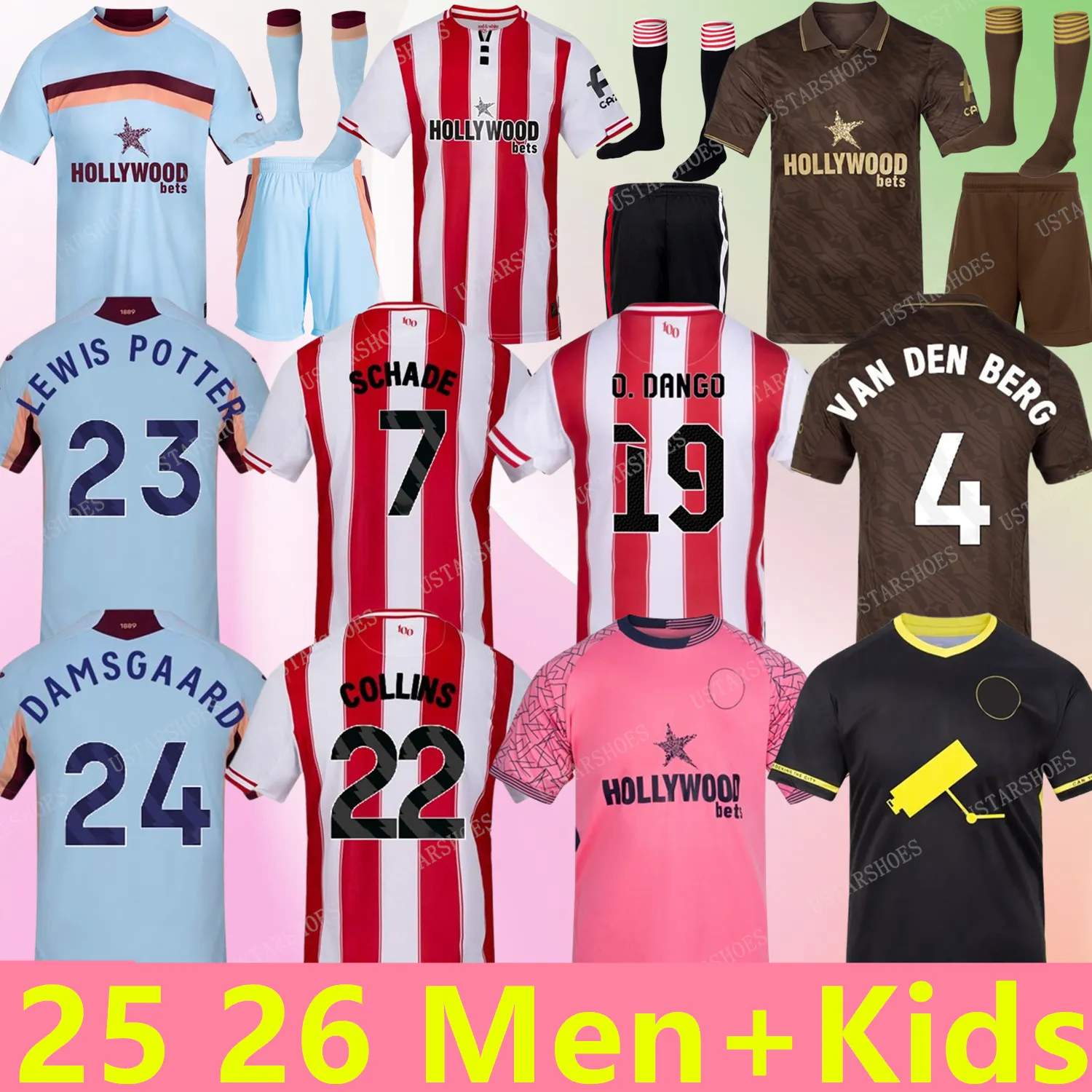 Brentford FC Soccer Jerseys 2025 Mens & Kids... From Ustarshoes, $13.78 ...