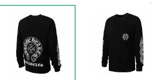 Chrome Shirts Longsleeve 2025 Hip Hop Rock Acetate Graphic Tee Pullover ...