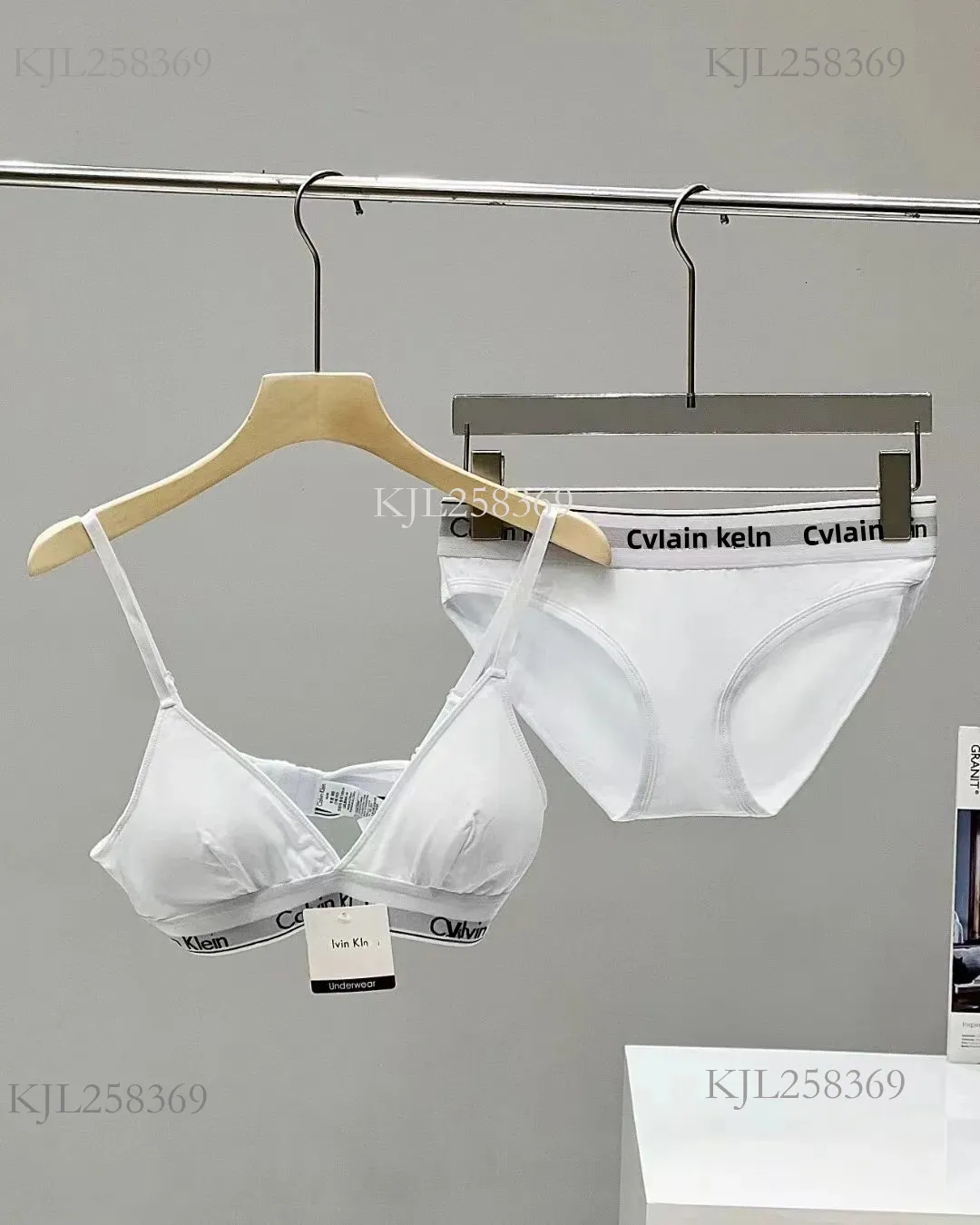 Calvin Designer Women's Cotton Underwear Set Demi Bra Style Back ...