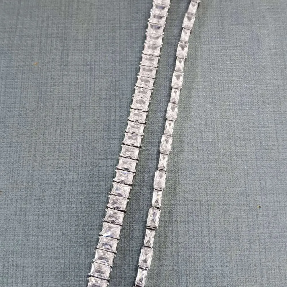 6mm 14K Gold Plated 925 Sterling Silver Moissanite Tennis Chain ...