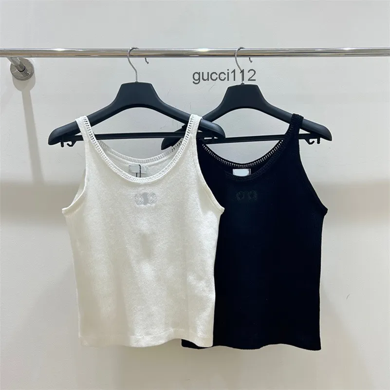 Designer Embroidered Polyester Tank Tops Women Slim Fit Sleeveless ...