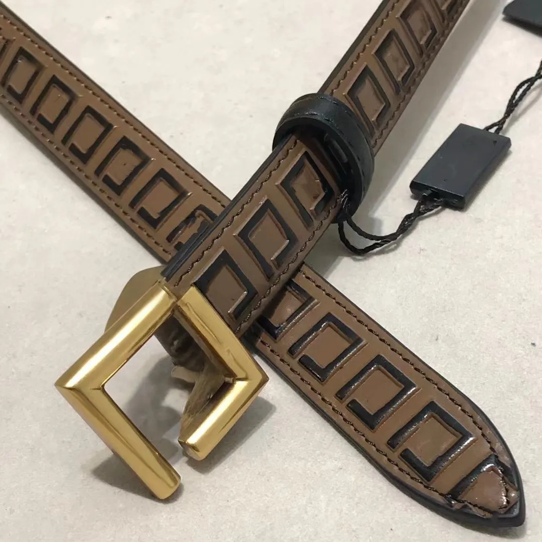 Cinturón Fino De Piel De Ternera Color Café Hebilla... De 21,41 € | DHgate