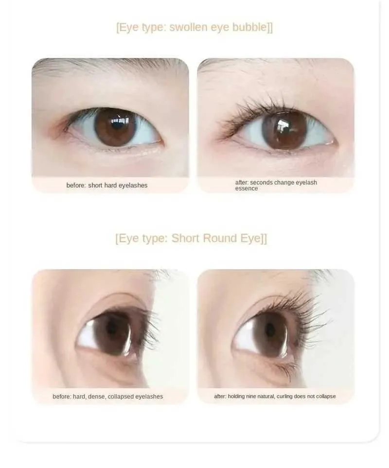 Dual-Type Eyelash Curler with Wide Partial Clip and Comb for Natural ...