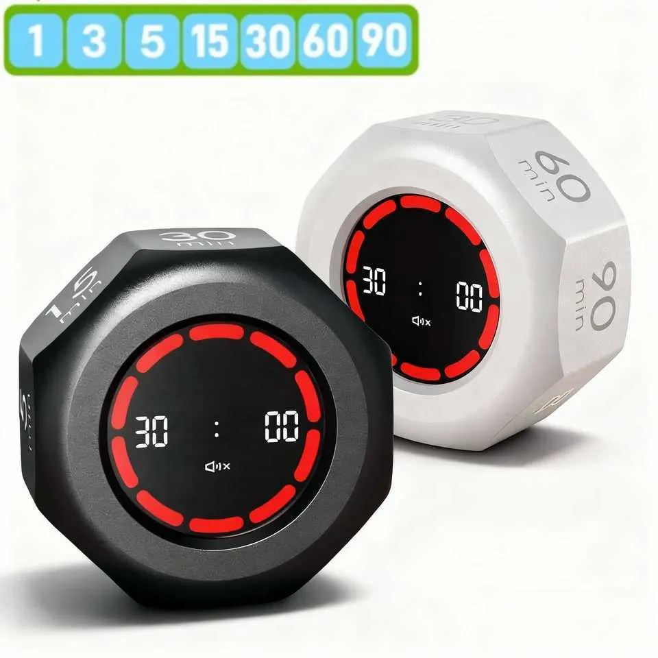 Visual Study Timer for Kids Focus Podoro Clock with Gravity Sensor Flip ...