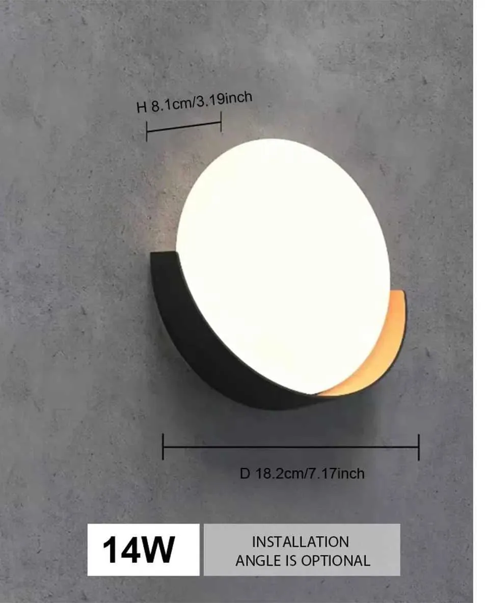 LED Wall Light Aluminum AC85-265V Waterproof LED Lights for Indoor ...