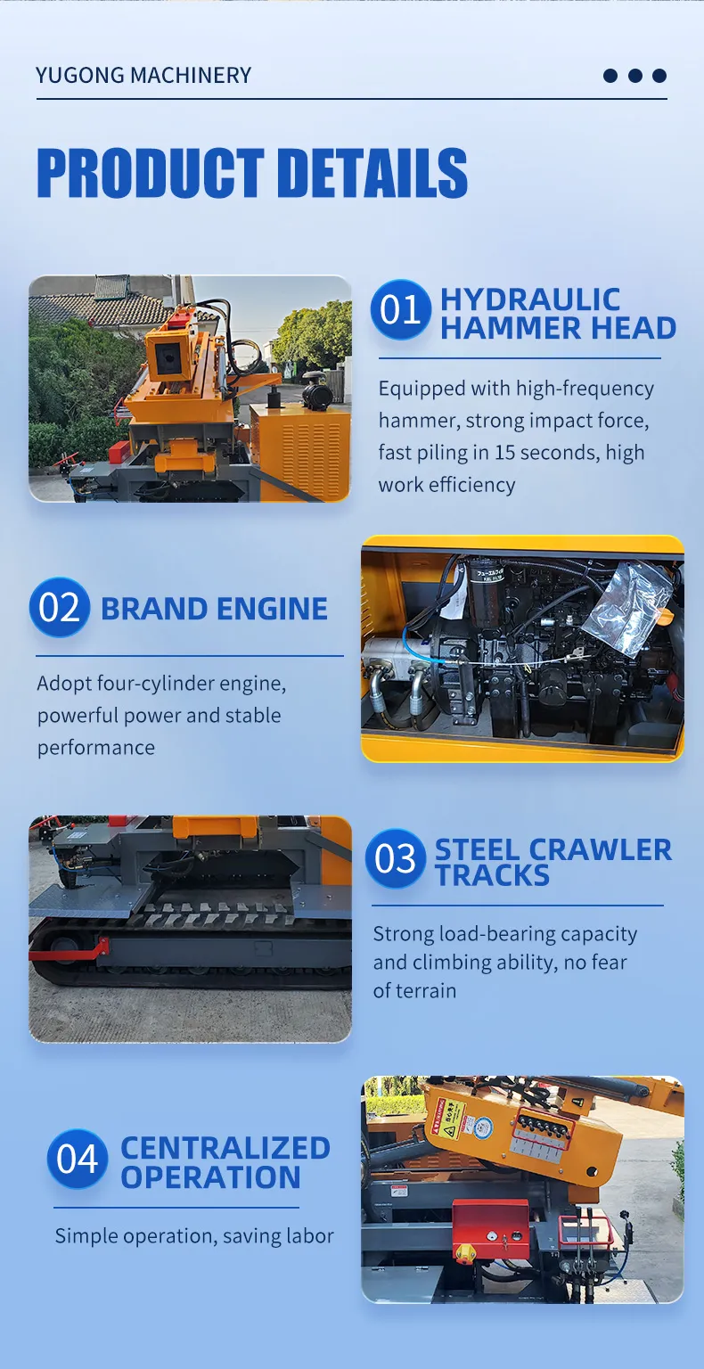 Hydraulic Pile Driving Machine with Diesel Hammer for Ground Drilling ...