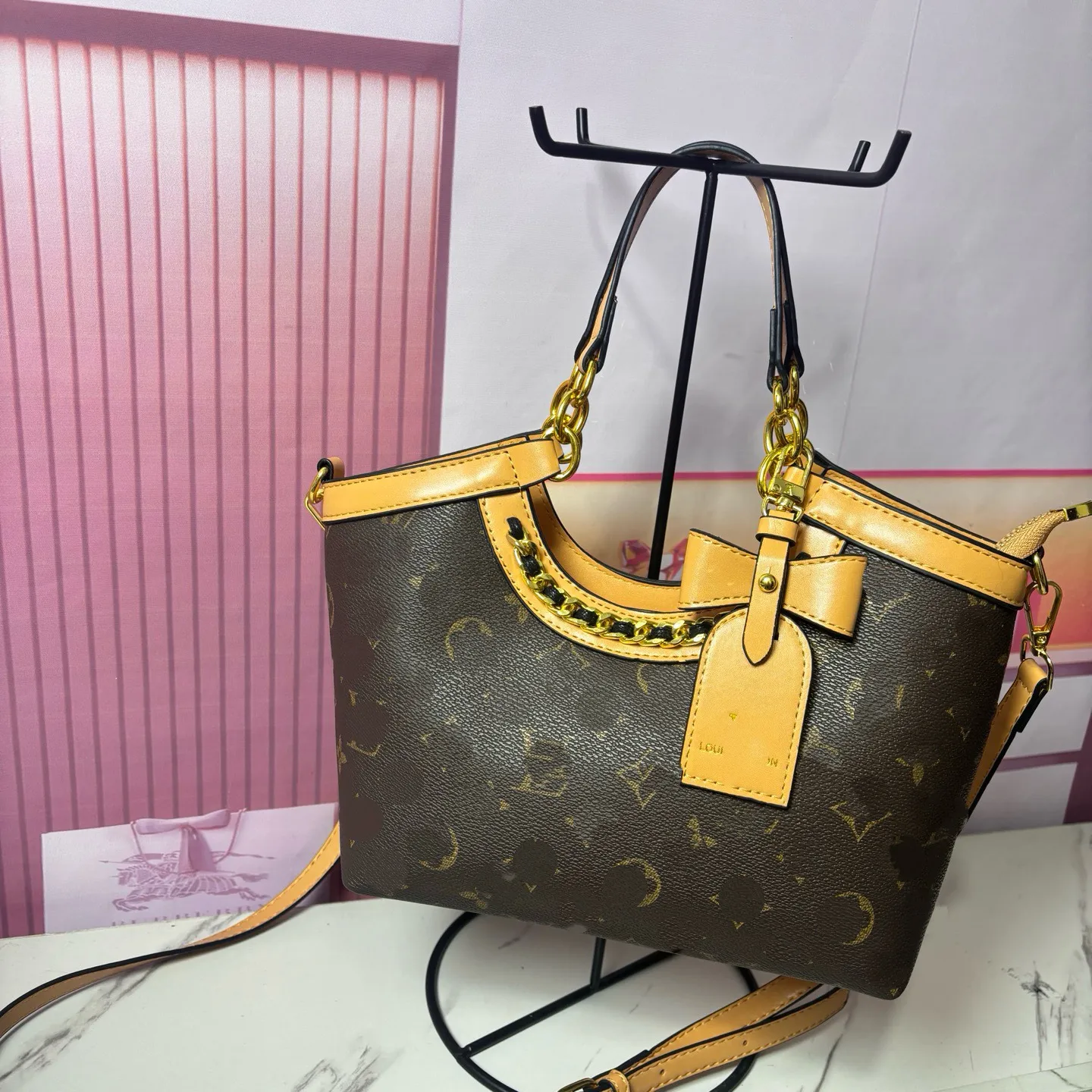 Designer Tote Bag for Women Large PU Leather Shoulder Bag with Zipper ...