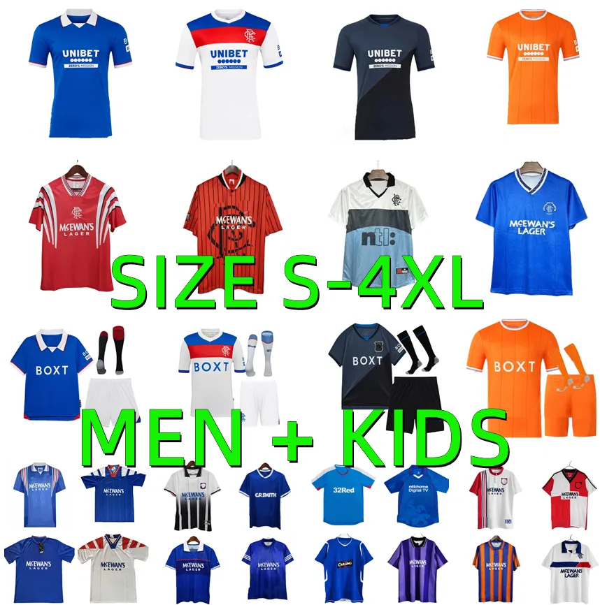 Rangers 2024 2025 Camiseta De Fútbol Camiseta De Fútbol Kit De Local ...