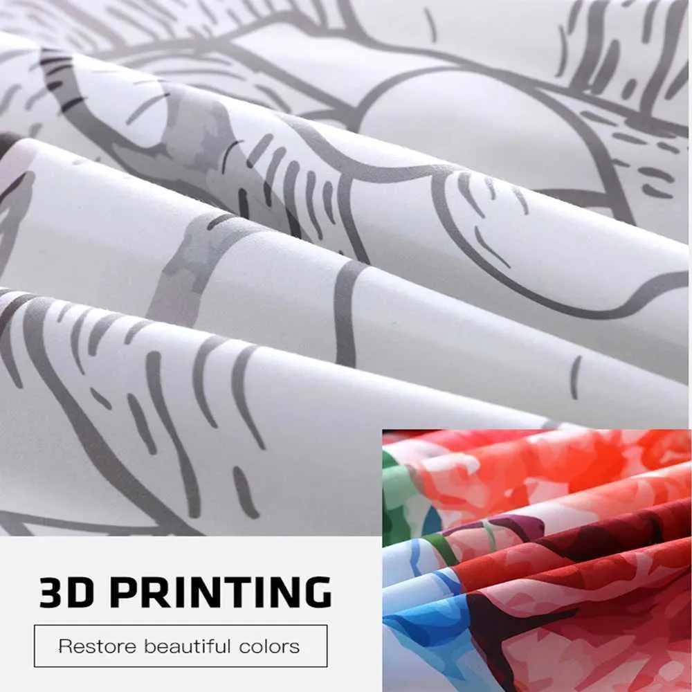 3D Printed Psychedelic Microfiber Duvet Cover Set 3-Piece Twin to King ...