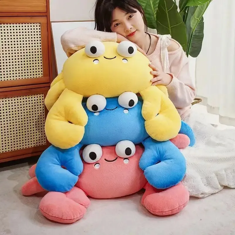 Hermit Crab Stuffed Animal Plush Toy Handmade Cartoon Anime Crab Doll ...