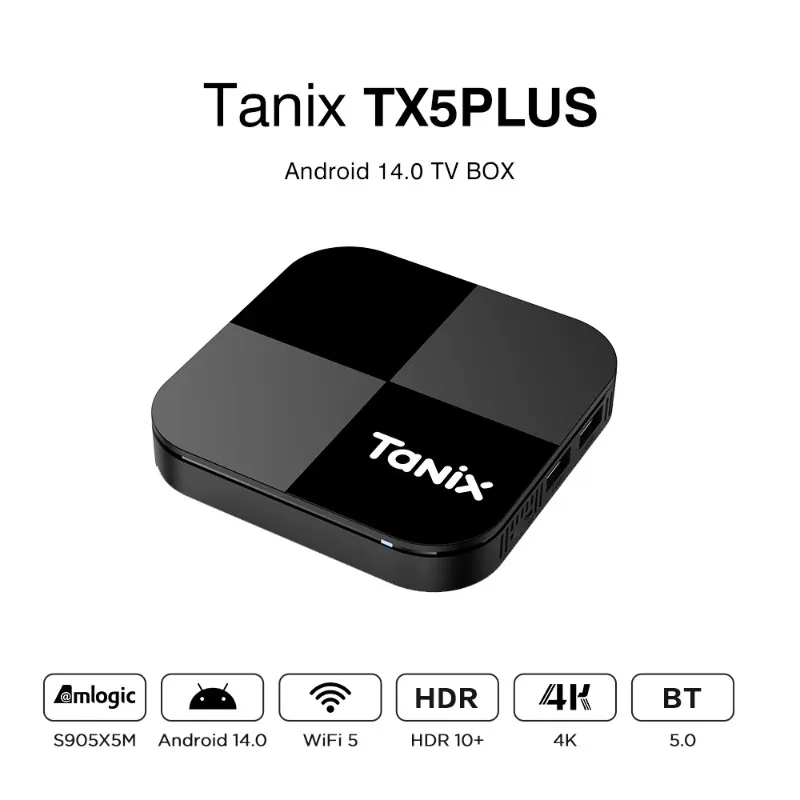 Tanix TX5 PLUS Android 14 TV Box Quad-Core 4GB DDR4 RAM 32GB Storage ...