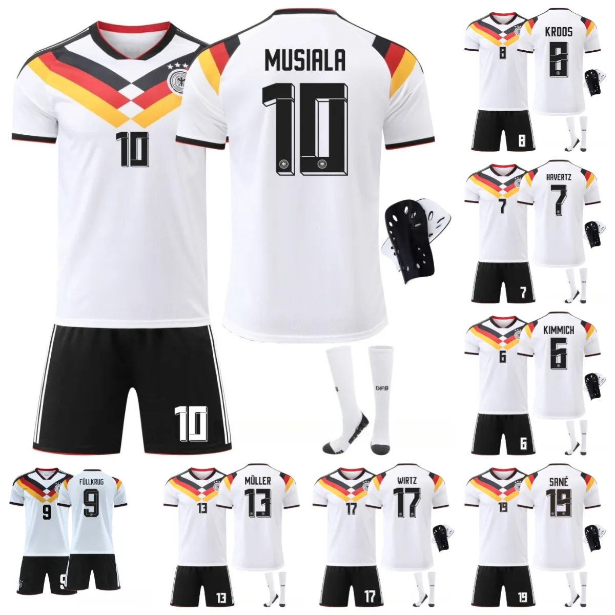 Germany National Team Football Jersey 2026 World Cup Home No.10 Musia ...