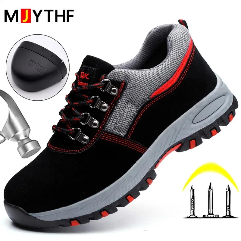 Indestructible Mens Safety Shoes Steel Toe Anti Puncture Work Sneakers ...