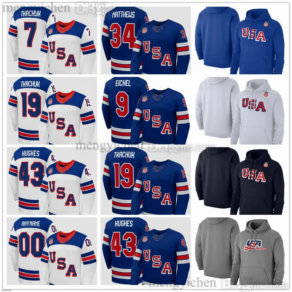 ABD Takımı 2026 Milano Cortina Hokey Formaları 34 Matthew 7 Brady ...