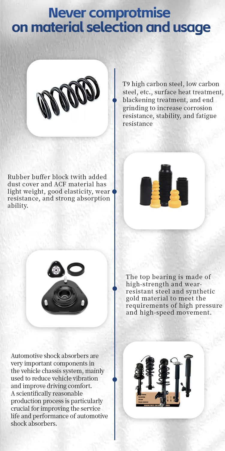 Front gas-filled shock absorbers for Volkswagen Touareg 2015 with OE ...